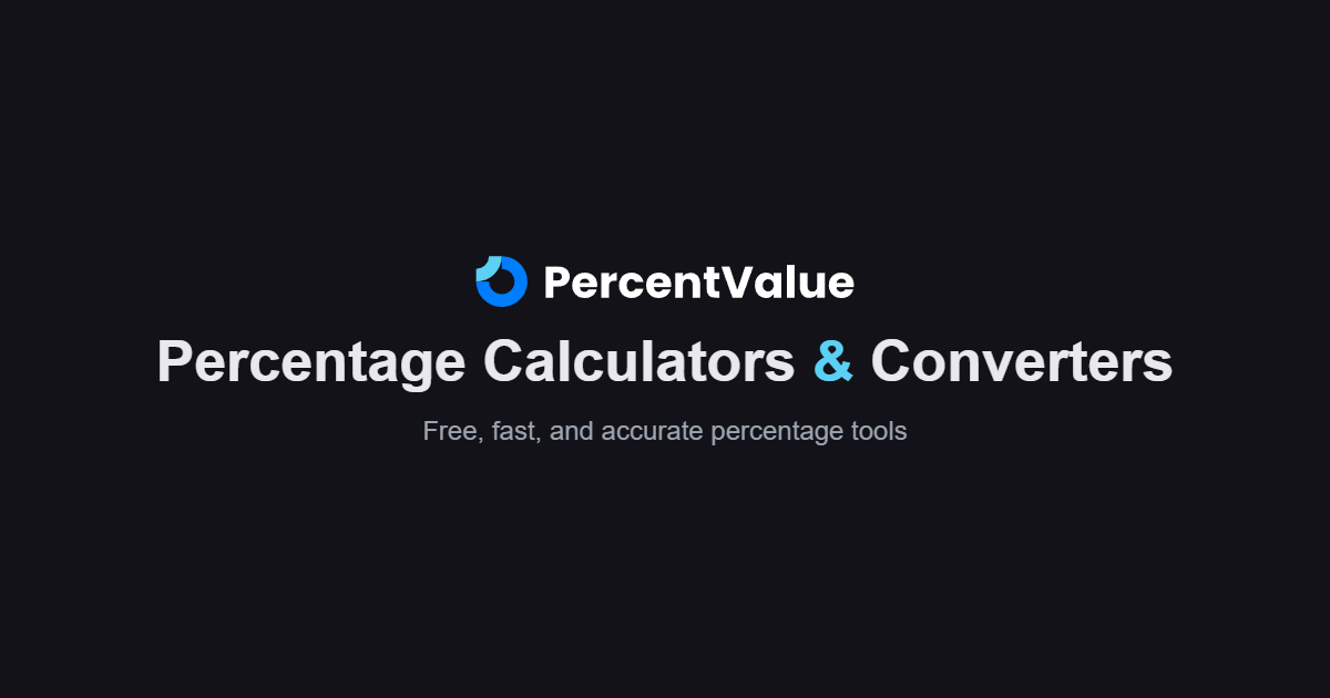 Percentage Difference Formula - Step-by-Step Guide | PercentValue